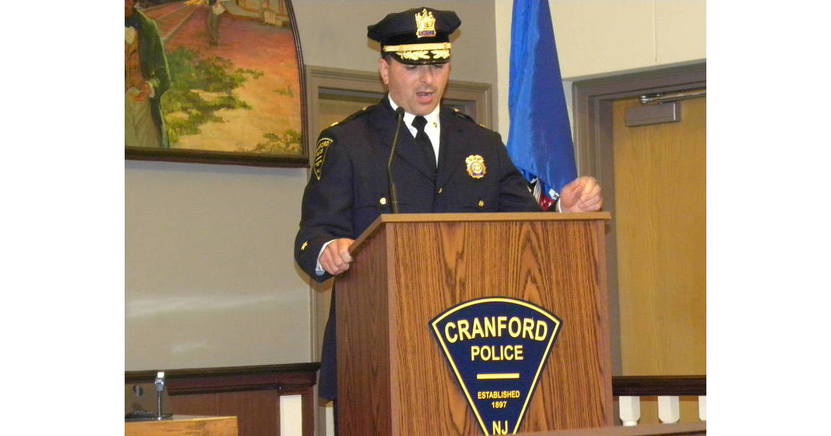 Cranford Police Chief Ryan Greco Sworn in at Township Committee Meeting ...
