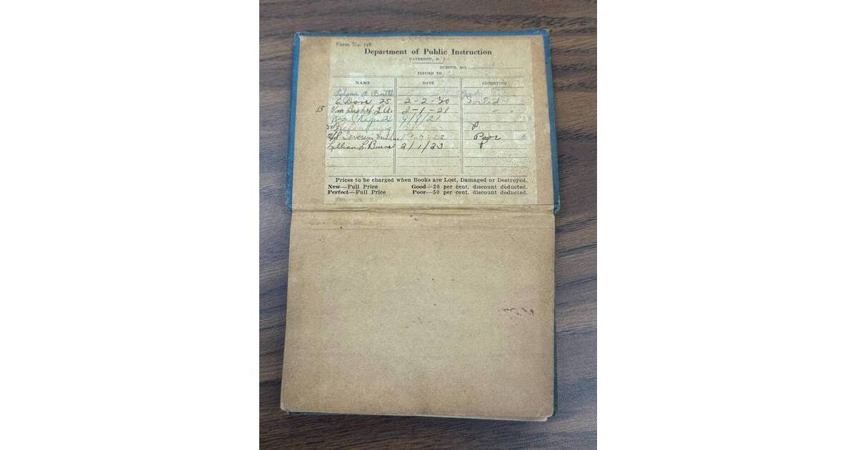 Paterson Library Celebrates Return of a 100-Years-Overdue Book | Newark ...