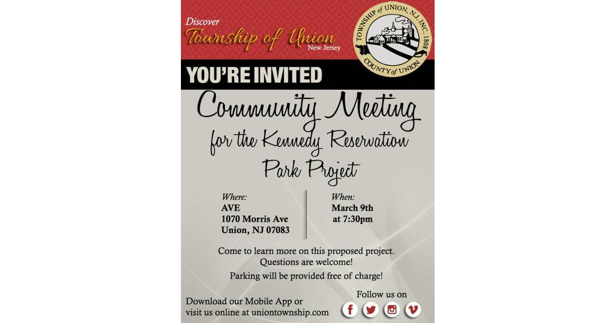 Community Meeting Set for Kennedy Reservation Discussion | Union, NJ ...