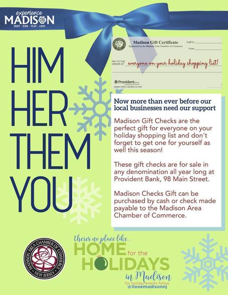 A Madison Gift Check is the Perfect Gift | Madison, NJ News TAPinto