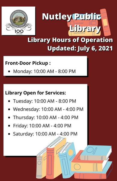 Expanded Hours & Services at Nutley Public Library: | Nutley, NJ News ...