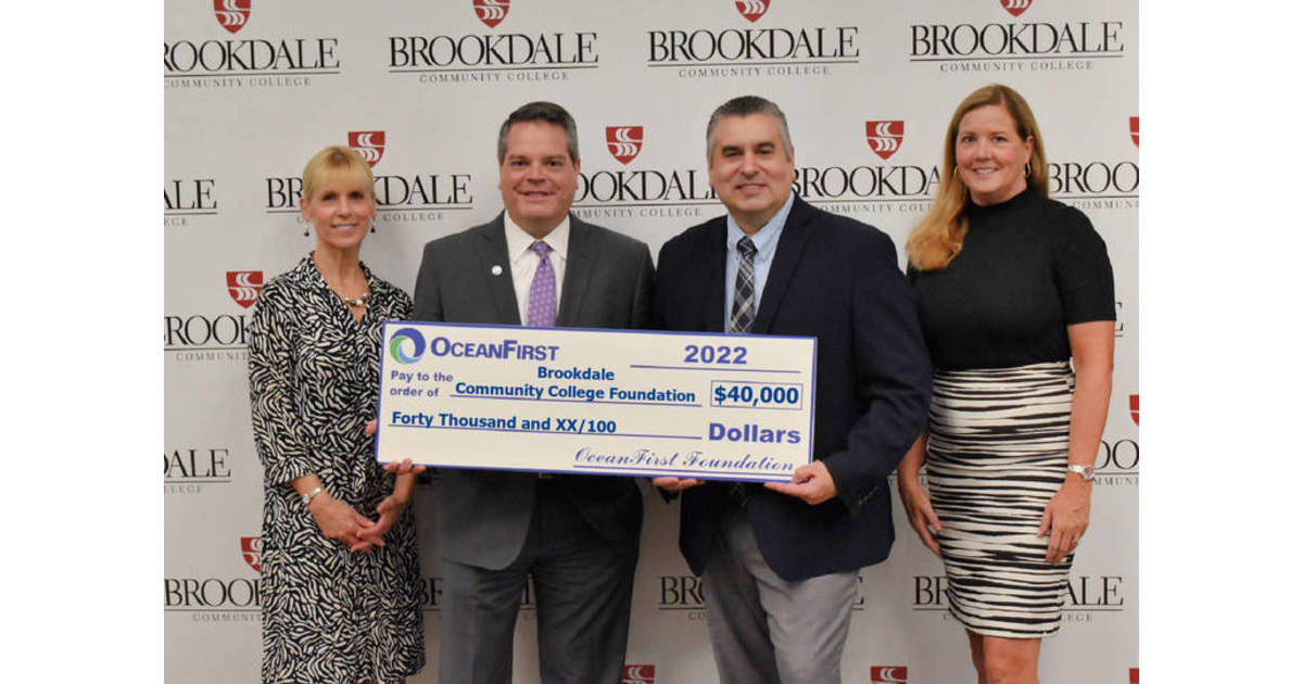 OceanFirst Foundation Awards Brookdale $40,000 | Holmdel & Colts Neck ...