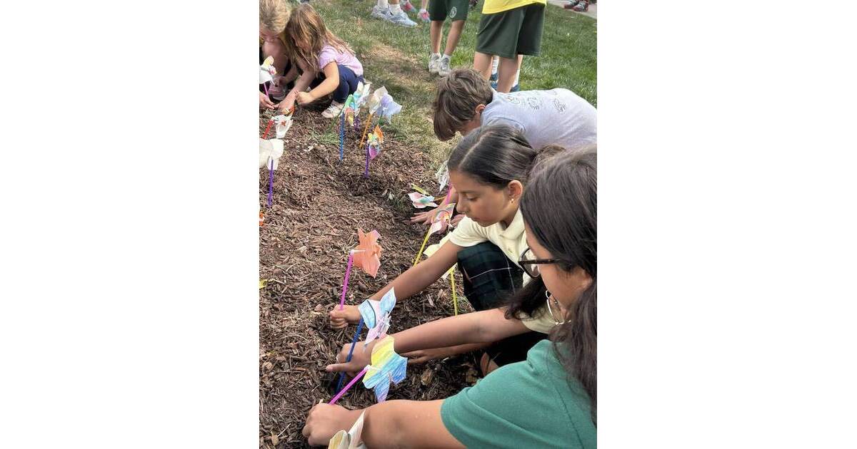 St. Bartholomew Academy Participates in Pinwheels for Peace | Westfield ...