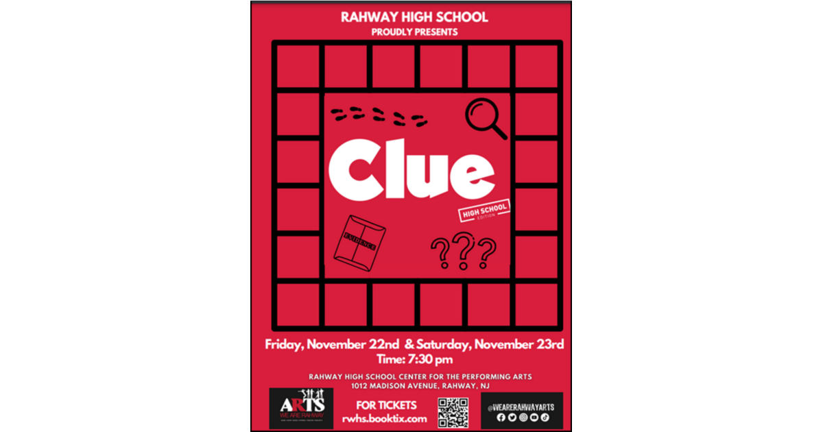 Come see Rahway HS’s Fall Production of CLUE: High School Edition on ...
