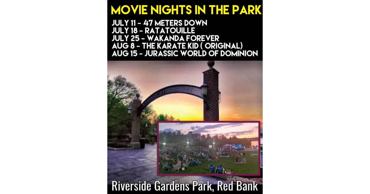 Red Bank Movies in the Park - Every Tuesday | Red Bank, NJ News TAPinto
