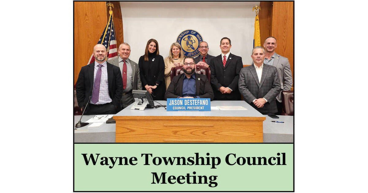 April 2 Wayne Town Council Meeting Agenda | Wayne, NJ News TAPinto ...