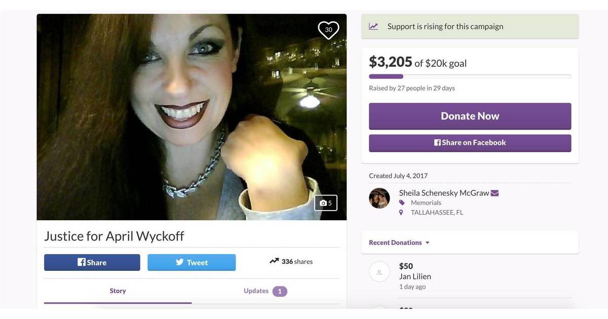April Wyckoff's Family Launches GoFundMe to Assist with Trial Expenses ...