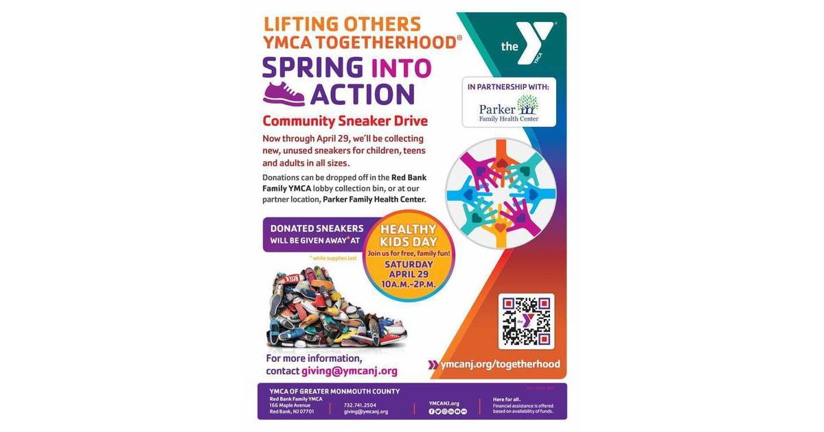 Spring into Action for Community Sneaker Drive at Red Bank YMCA | Red ...