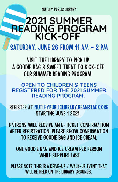 Registration Now Open for Nutley Public Library Summer Reading Program ...