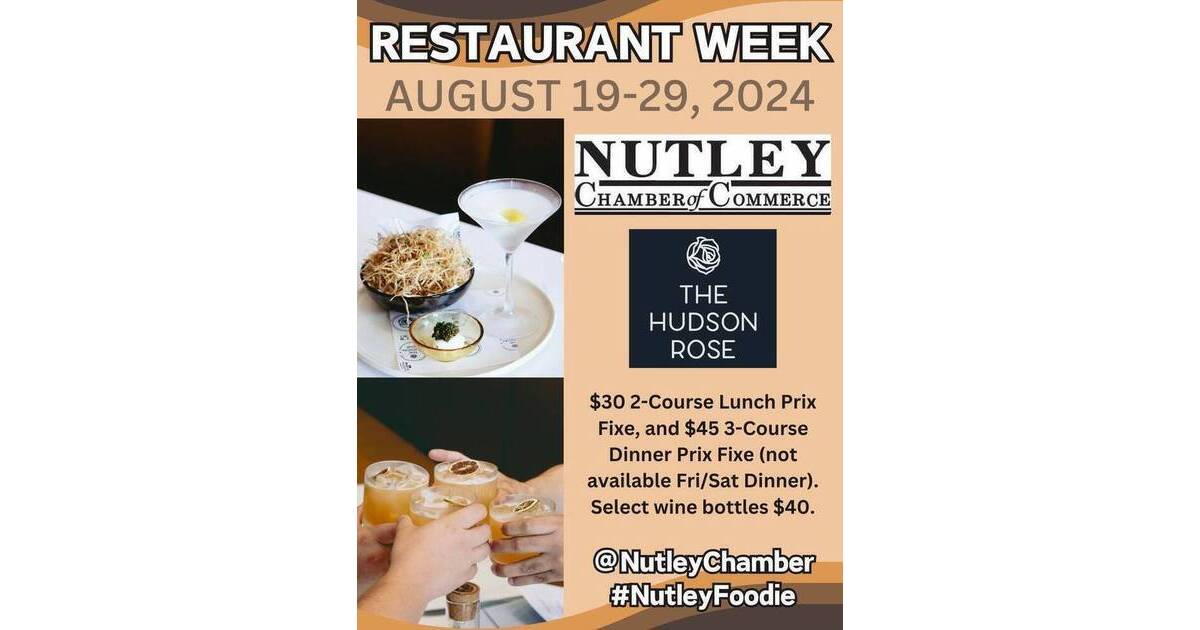 Nutley Restaurant and Foodie Week Continues at the Hudson Rose. Dinner ...