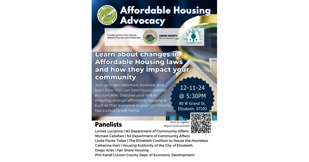 Community Access Unlimited's Affordable Housing Advocacy Event | Rahway ...