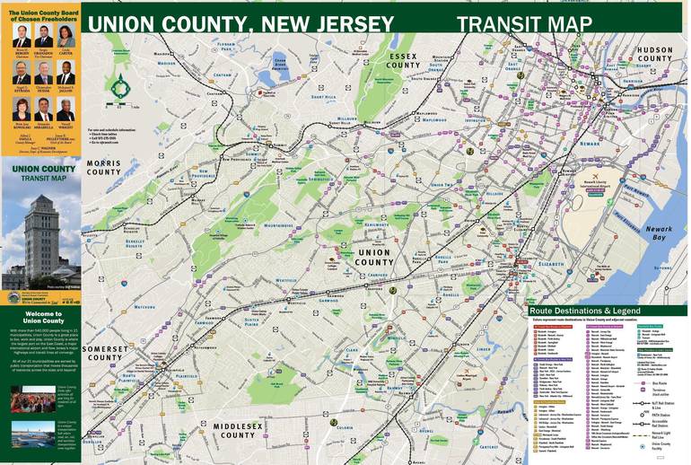 Union Nj New Jersey Map