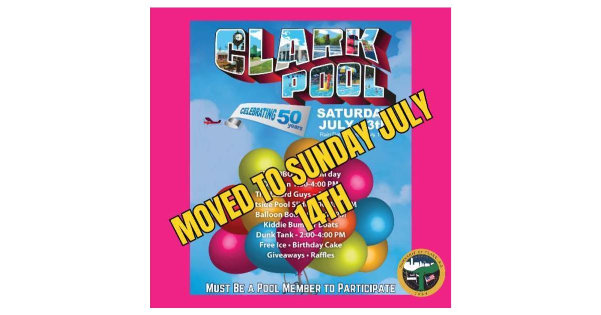 Clark Pool Celebrating 50th Anniversary on July 14! | Clark, NJ News ...